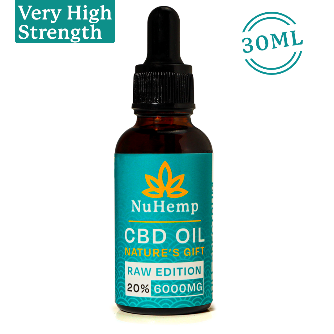 6000mg CBD Oil UK - 20% Strength CBD - Full Spectrum CBD – NuHemp CBD